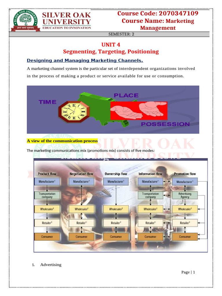 Unit-4 Marketing at Glance | PDF | Advertising | Public Relations