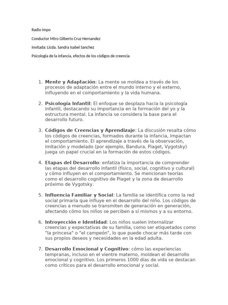 Radio Impo | PDF | Pensamiento | Comunicación