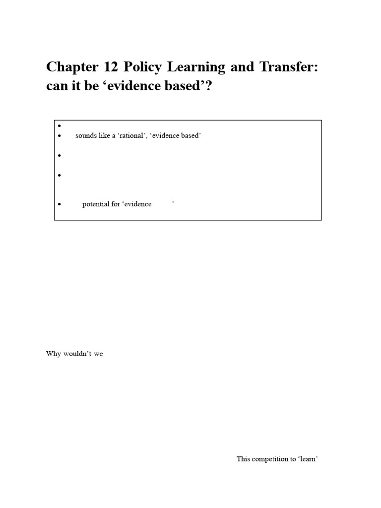 CAIRNEY - Chapter-12-Policy-Transfer-Learning-Upp-2nd-Ed-9.3.19 | PDF ...
