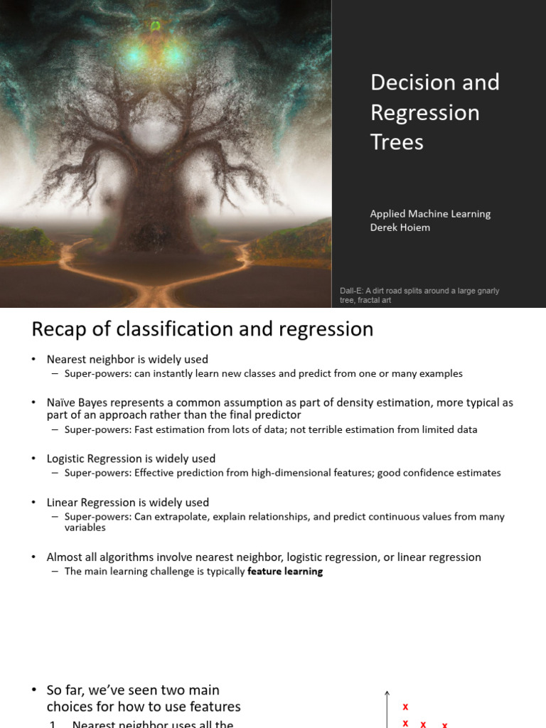 Lecture 12 - Decision and Regression Trees | PDF | Regression Analysis | Linear Regression