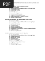 Grade 12 GAS Strand Subjects Overview | PDF | Science | Social Sciences