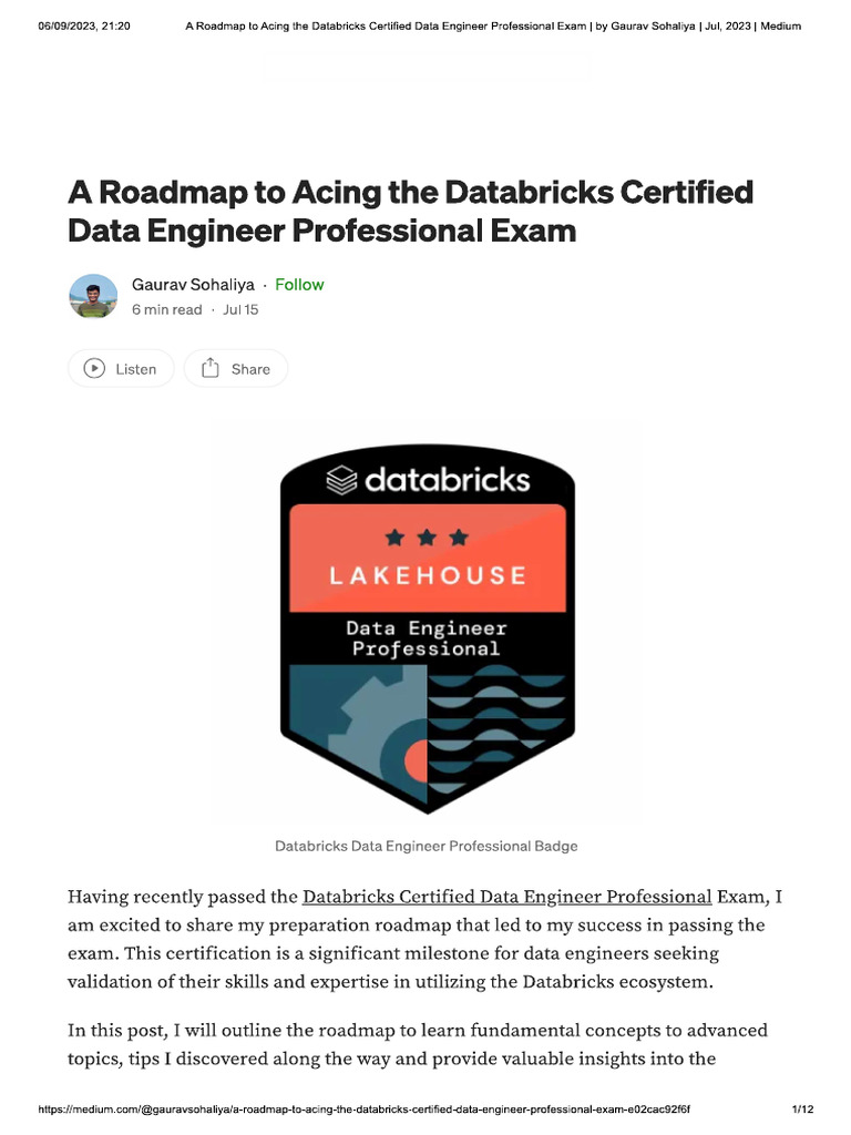 Databricks Professional | PDF