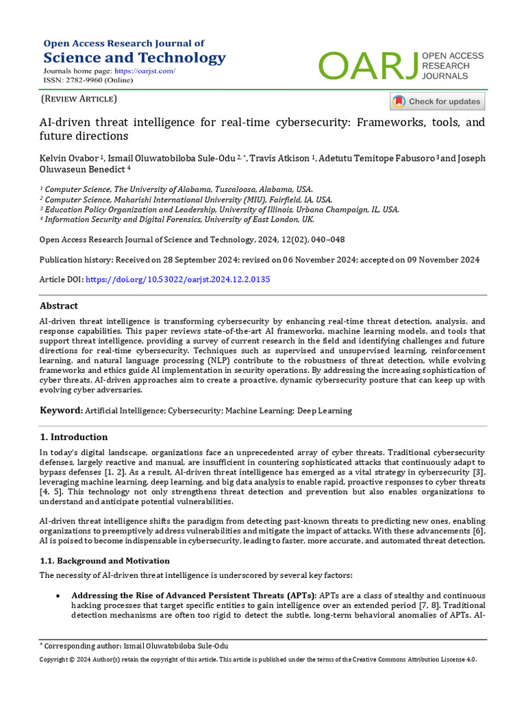 AI-driven_threat_intelligence_for_real-time_cybers | PDF | Artificial ...