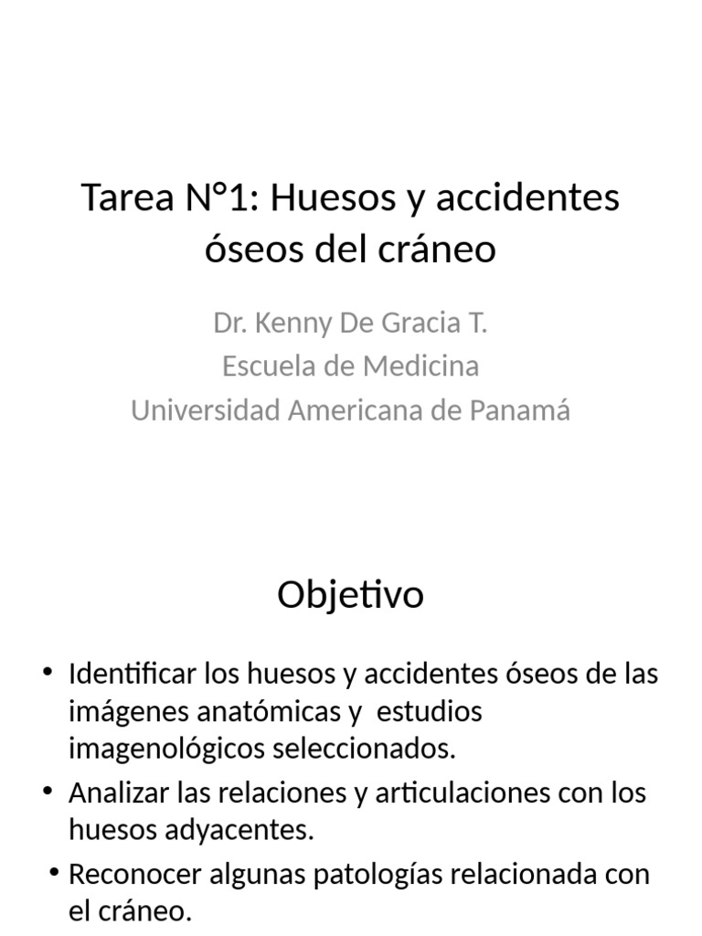Tarea N1 Craneo | PDF