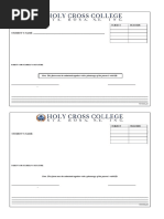 Student Admission Slip Template | PDF