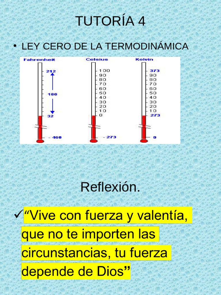 Ley Cero de La Termodinámica (5) | PDF | Temperatura | Termodinámica