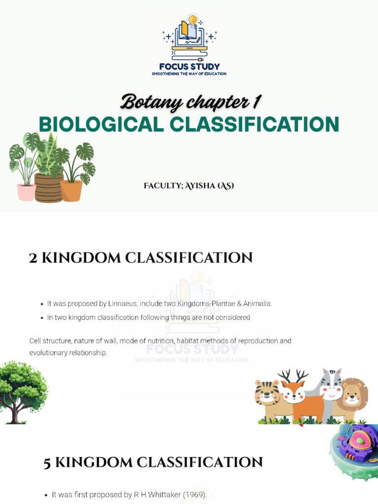 FS +1 Botany Chapter 1 Slides (As) | PDF