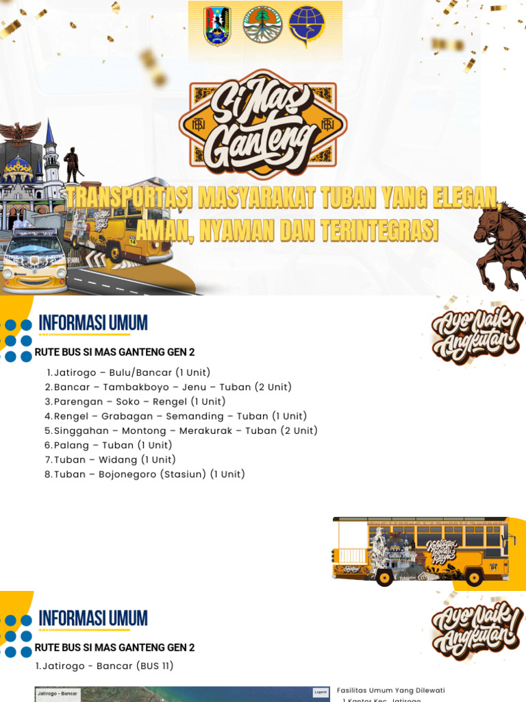 Rute dan Jadwal Bus Si Mas Ganteng Tuban | PDF