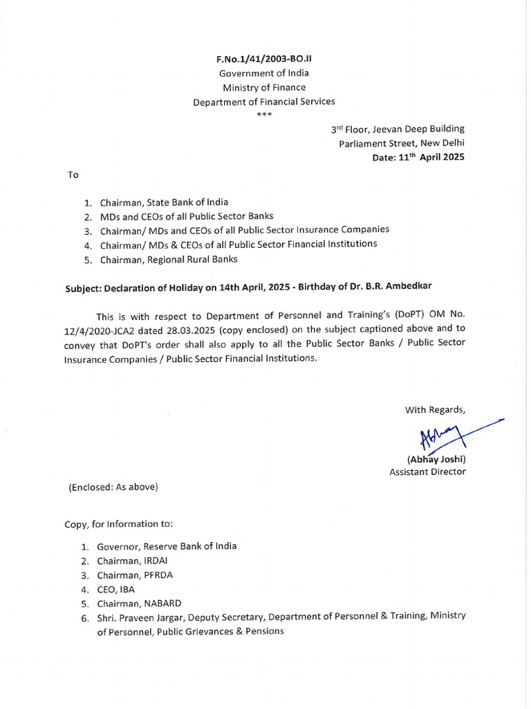 DFS Letter Dated 11.04.2025 | PDF