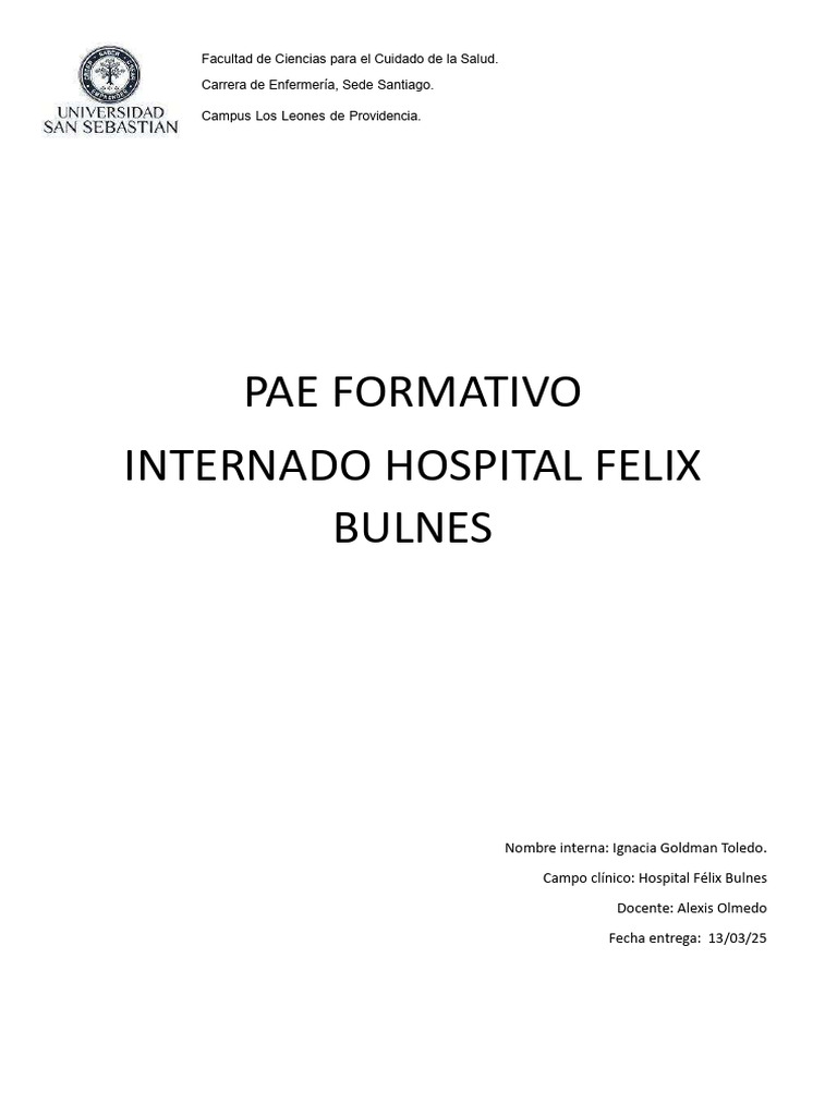 pae formativo internado | PDF | Cirrosis | Medicina