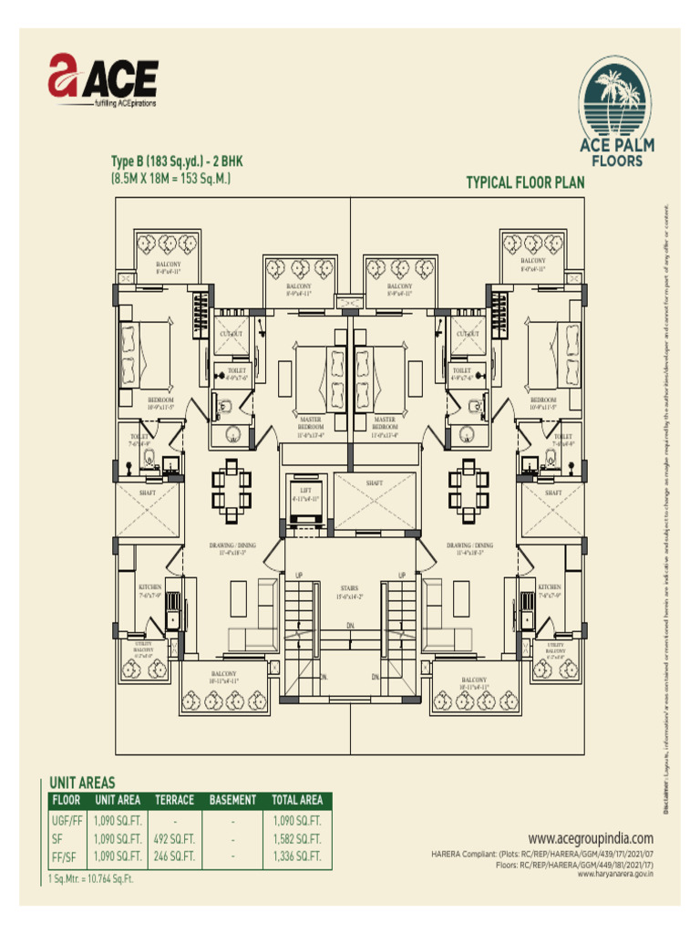 Ace Palm Plans (All Types) | PDF | Room