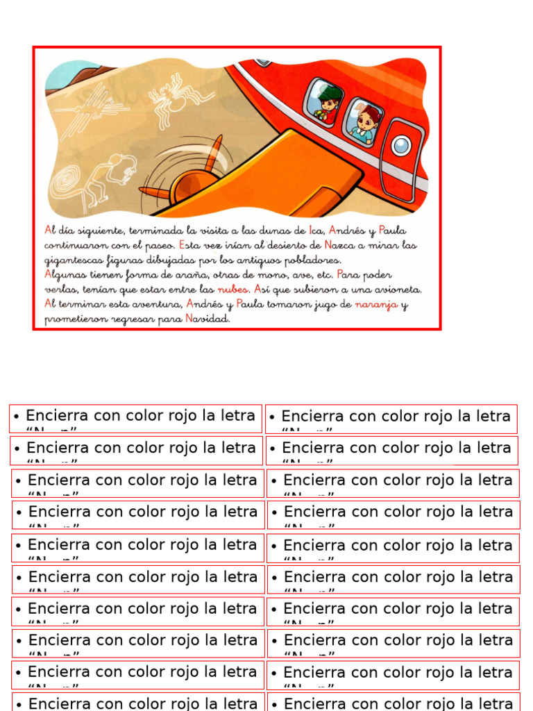 Resaltar letra N en rojo | PDF