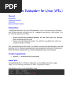 WSL Commands Cheat Sheet | PDF
