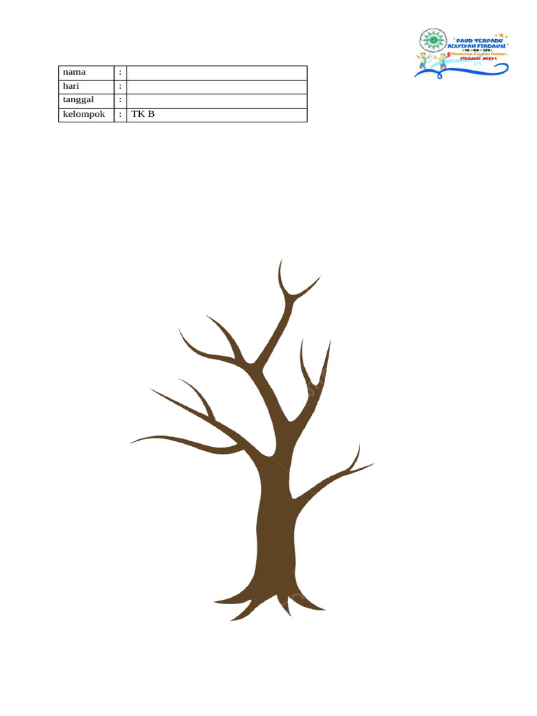 Mengecap Tema Tanaman TK B | PDF