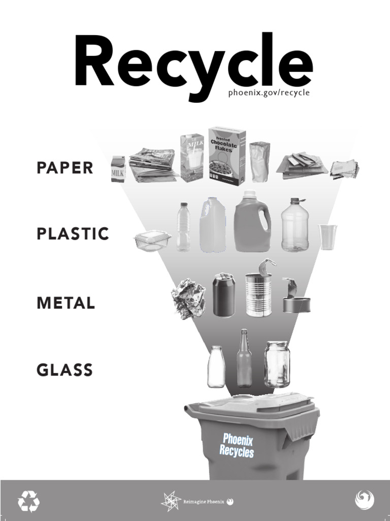 Zero Waste Recycling List (Printable) | PDF | Recycling | Plastic