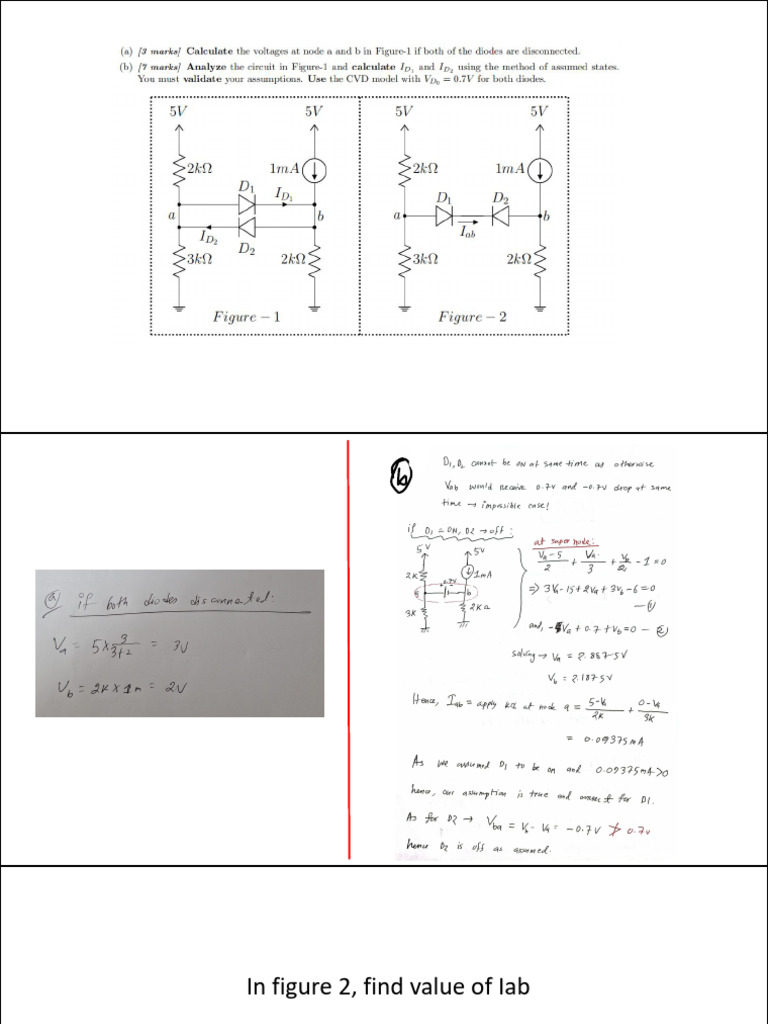 Math Solves - OPAMP + Diode | PDF