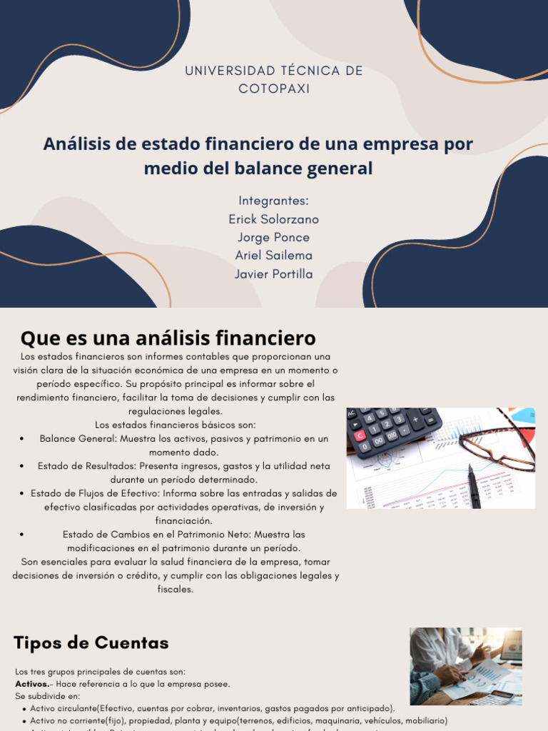 Balance General y Cuentas Principales | PDF | Hoja de balance | Business