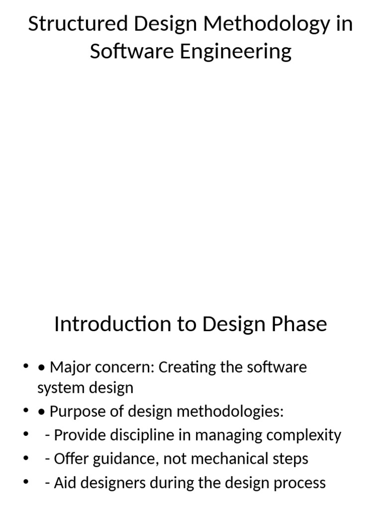 Structured Design Methodology Final | PDF | Computing | Systems Engineering