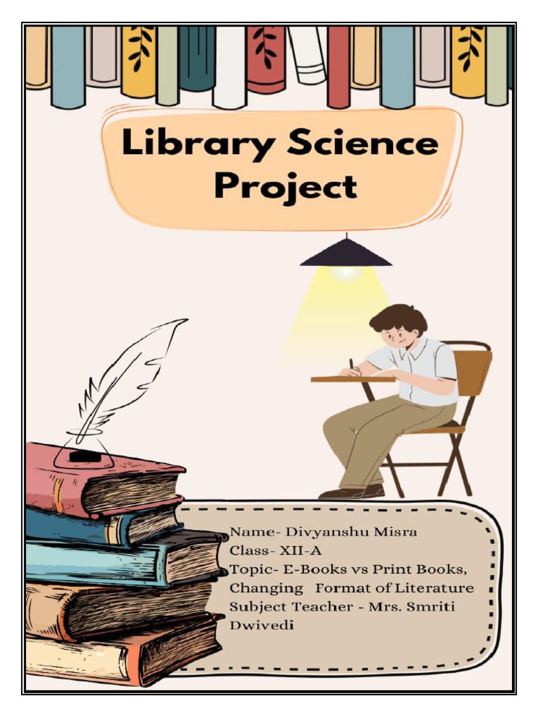 Literature's Evolution: Print vs. E-Books | PDF | Books | Publishing