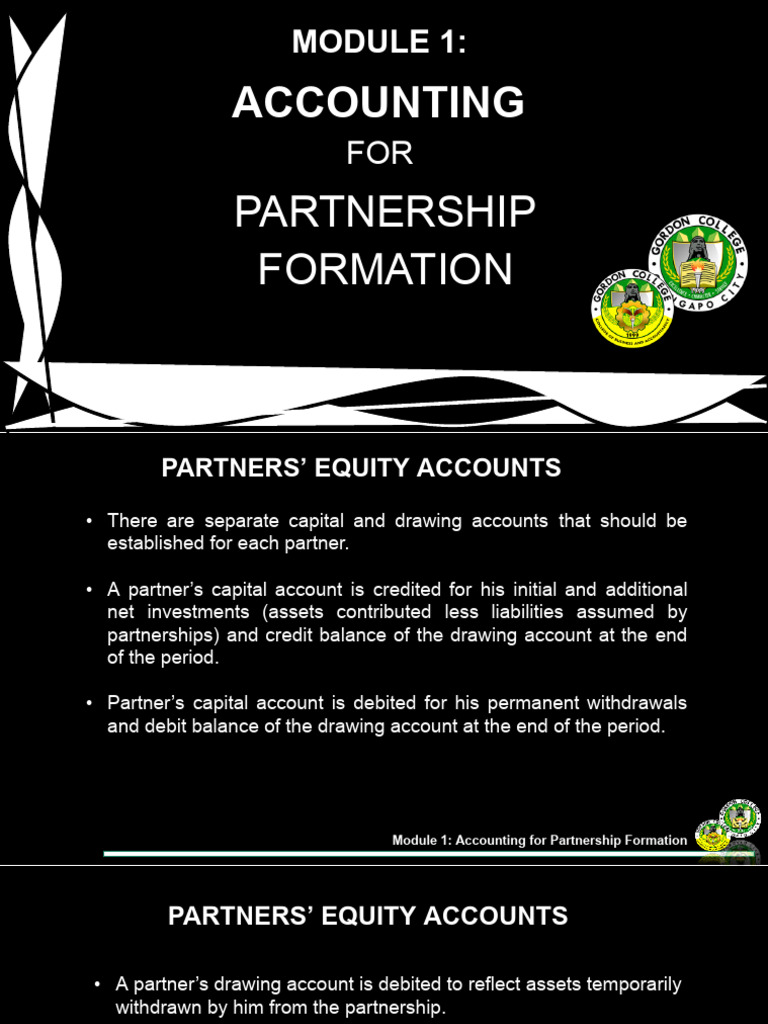 Accounting for Partnership Formation | PDF | Debits And Credits ...