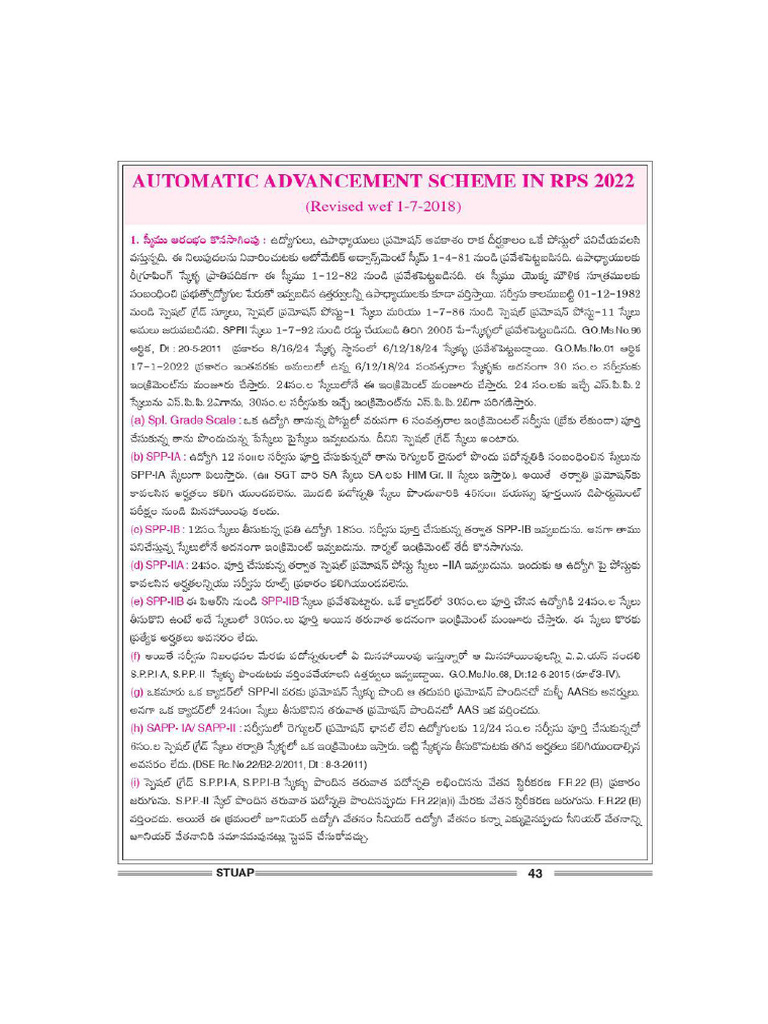 18) AAS Scheme 6-12-18-24-30 Yrs. Scales | PDF | Government ...