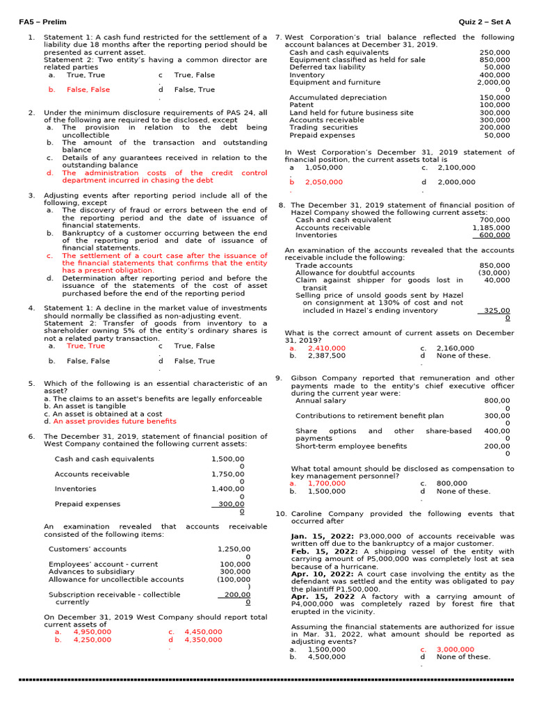 Fa 5 | PDF | Expense | Financial Services