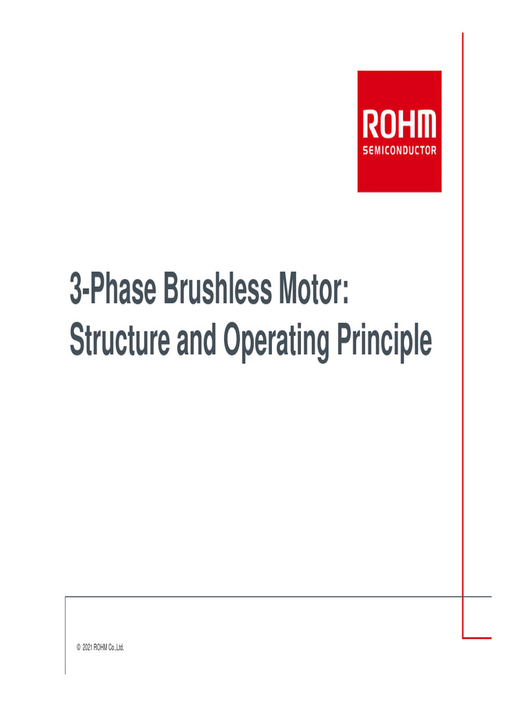 3-Phase Brushless Motor-Tructure and Operating Principle-ROHM | PDF ...