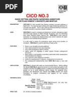 Cico No.3: Quick Setting and Rapid Hardening Admixture For Plain Cement ...
