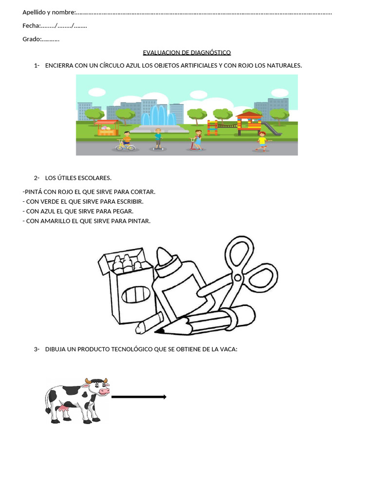 Eval. Diag. 1° | PDF