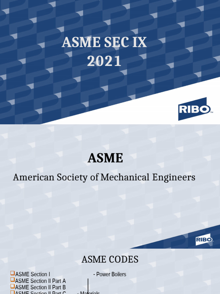 Asme Sec Ix | PDF | Welding | Construction