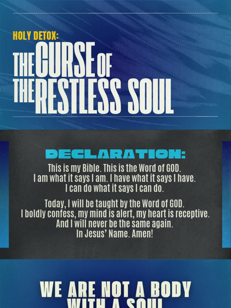 Finding Rest for Your Restless Soul | PDF