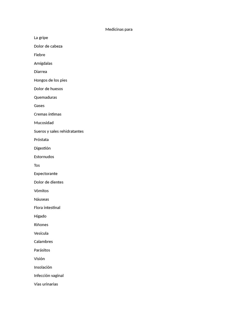 Pastillas | PDF