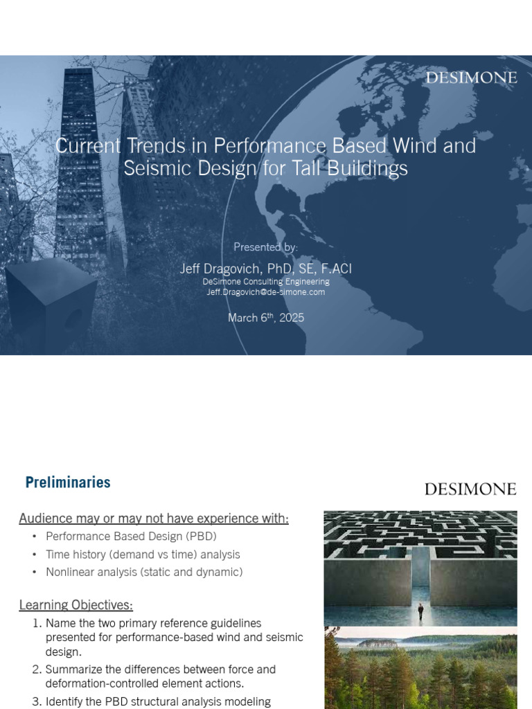 Current Trends in Performance Based Wind and Seismic Design For | PDF ...