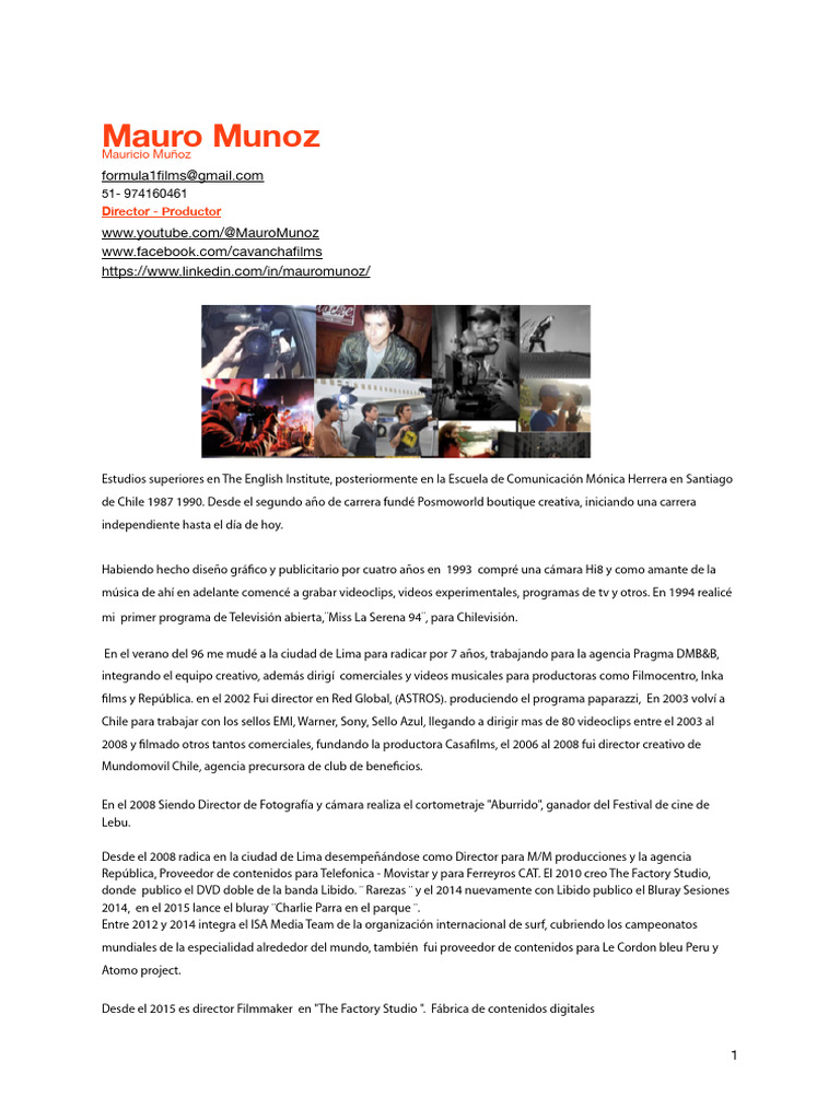 Currículum de Mauro-1 | PDF