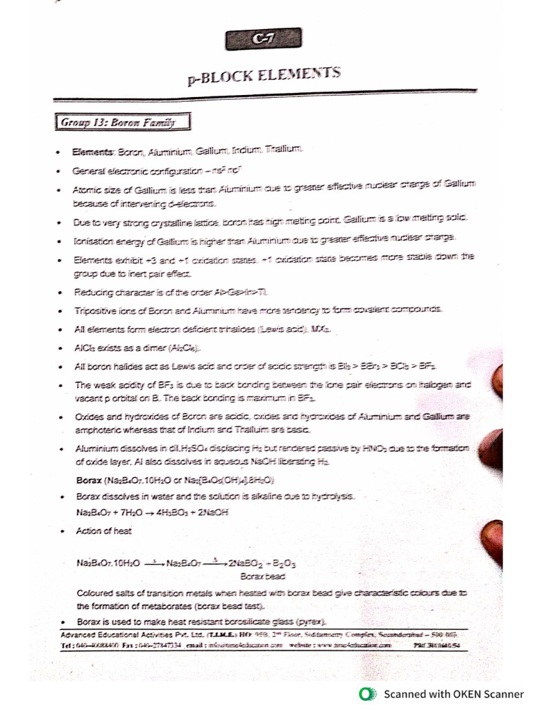 P Block Elements | PDF