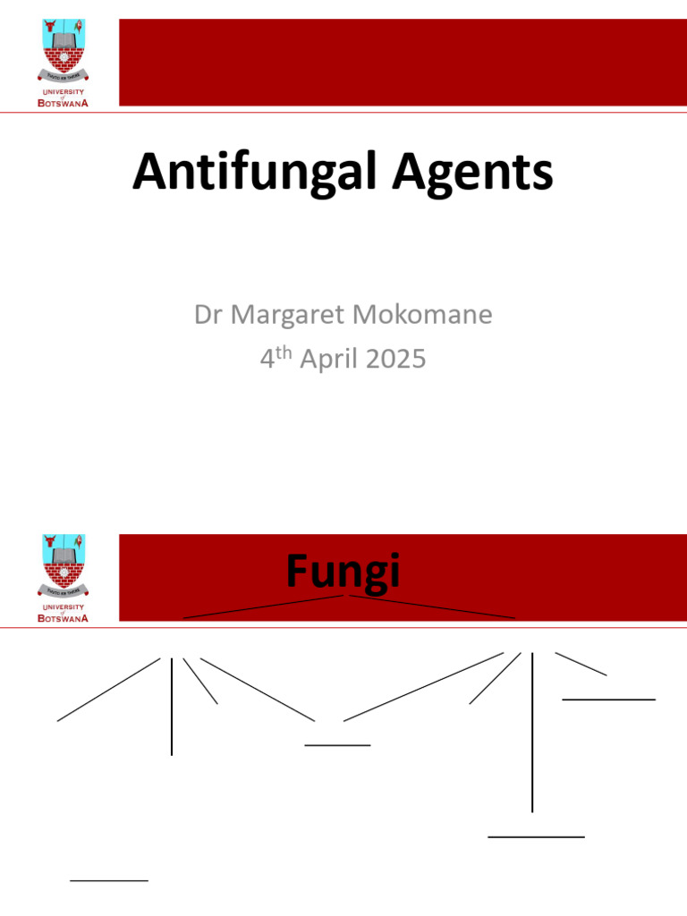 Lecture 5a - Antifungals - 11052023 | PDF | Candidiasis | Mycology