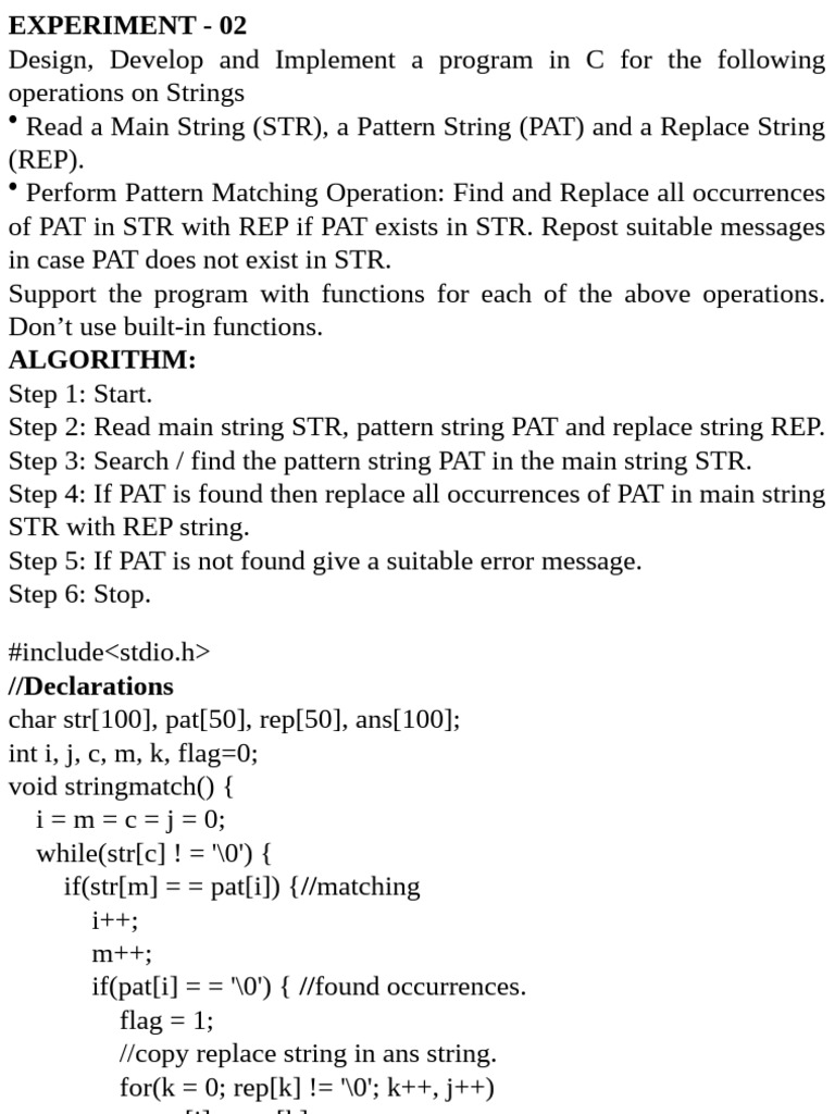 String Naive and KMP | PDF | Computer Science | Computing