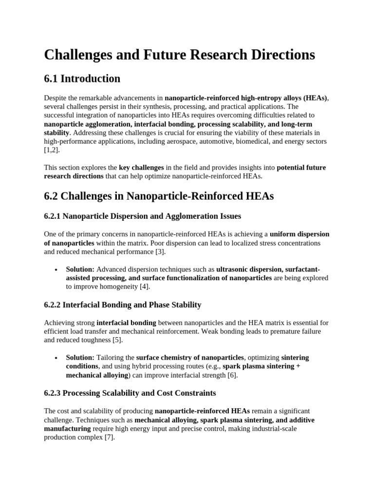 Challenges and Future Research Directions | PDF | Nanoparticle ...