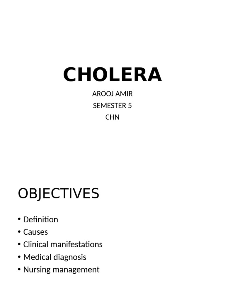 G6 Arooj ( CHOLERA ) | PDF