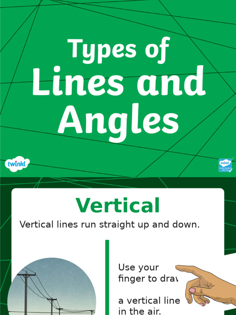 T 1674588165 Types of Lines and Angles Powerpoint Ver 1 | PDF