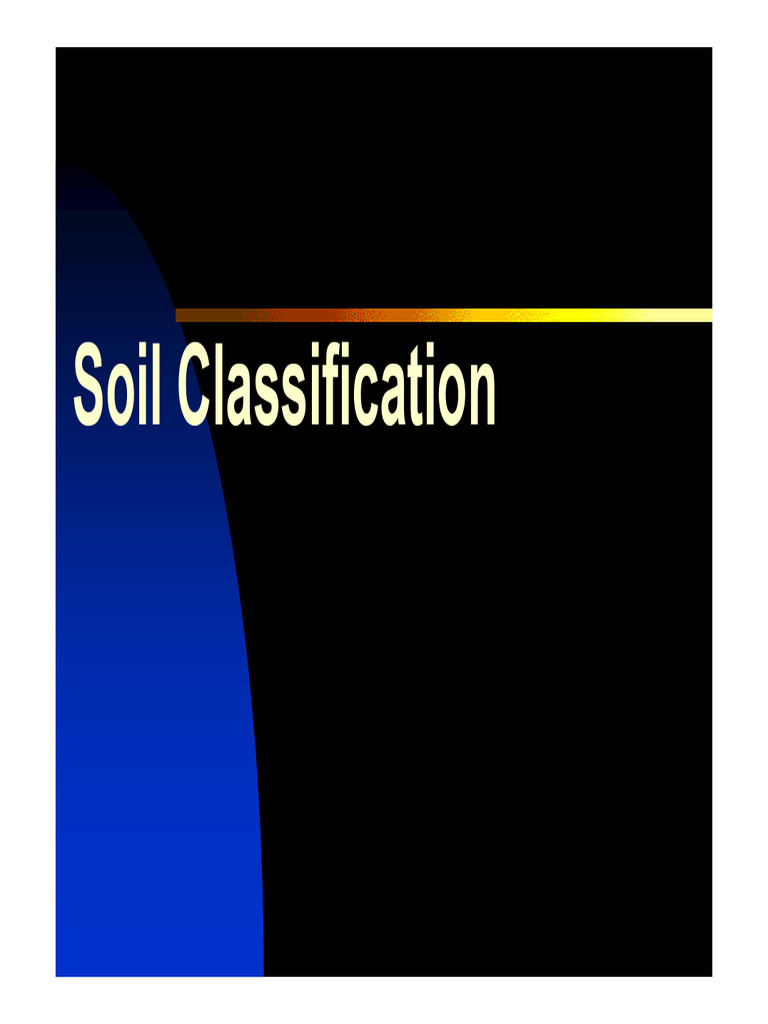 Soil Classification Systems Overview | PDF | Silt | Clay