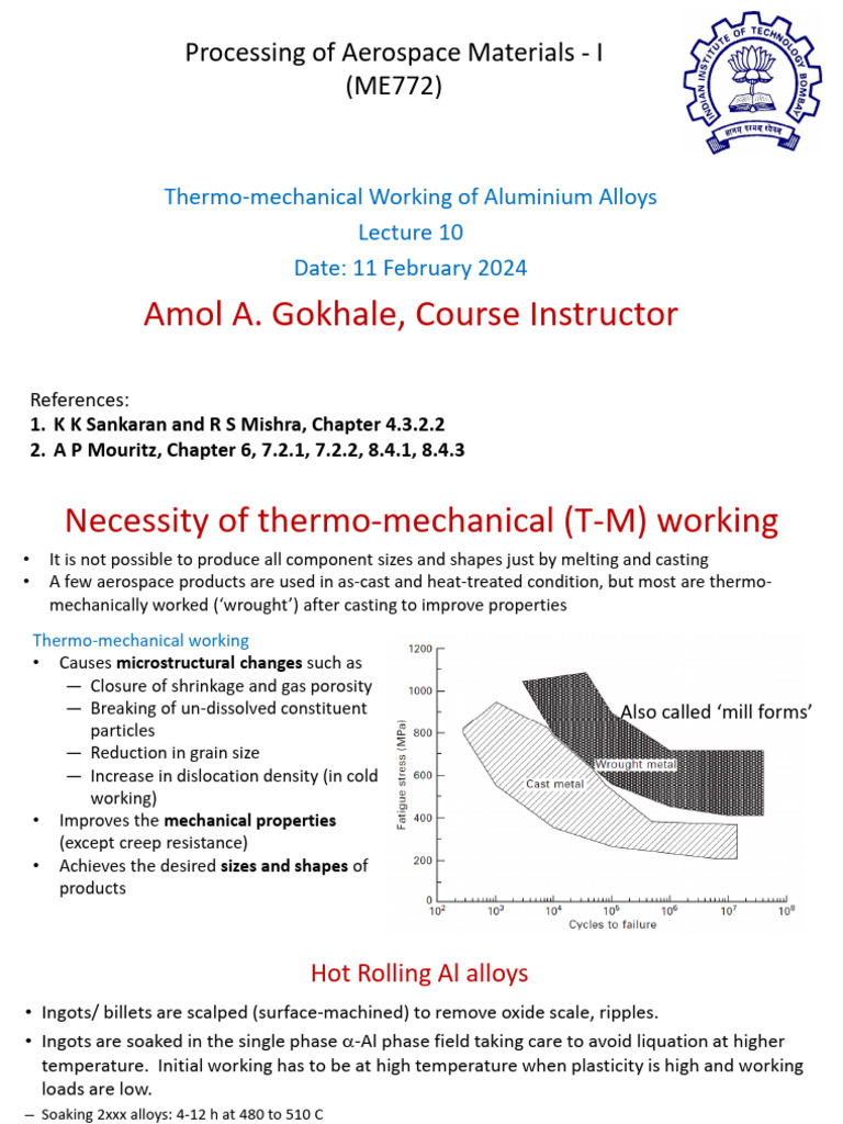 Thermo-Mechanical Working of Al Alloys | PDF | Extrusion | Deformation ...