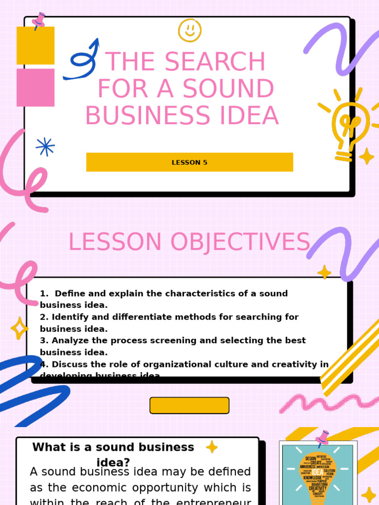 Lesson 5 The Search For A Sound Business Idea 20250403 124940 0000 ...
