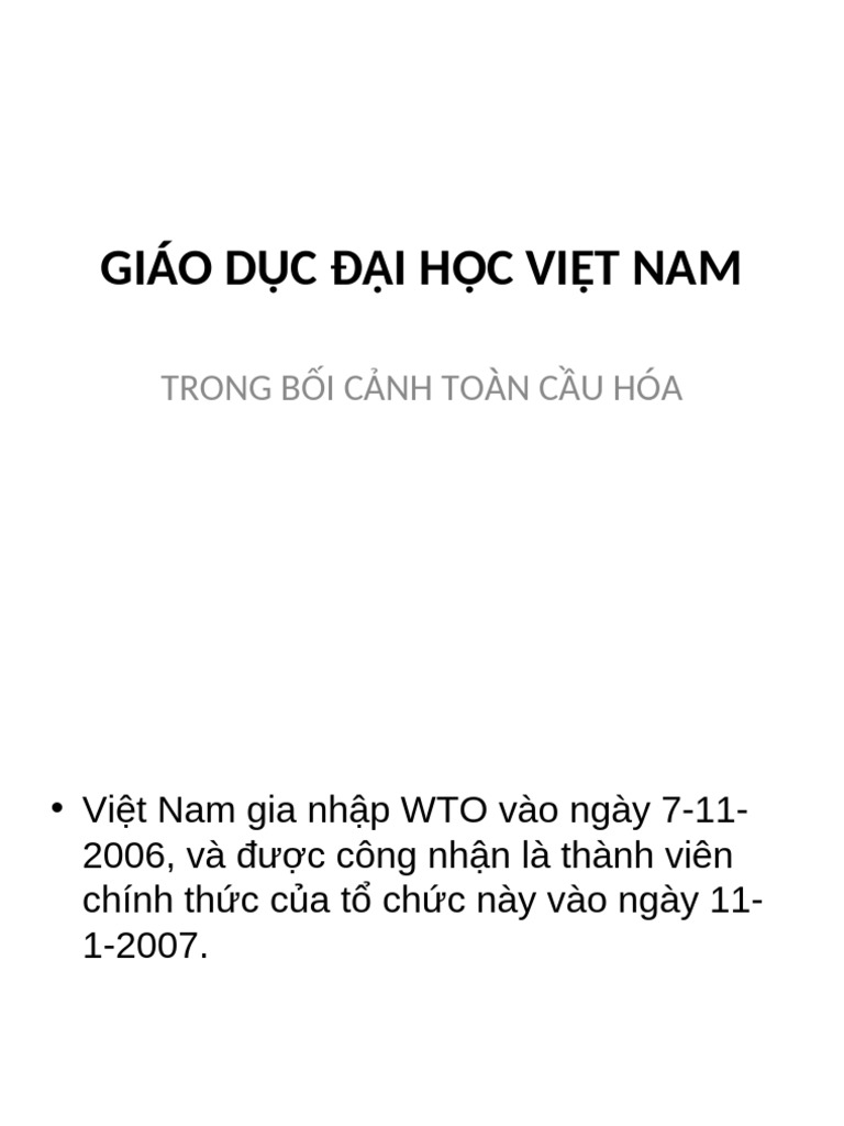 2-GD VN Khi Gia Nhập WTO (1) | PDF