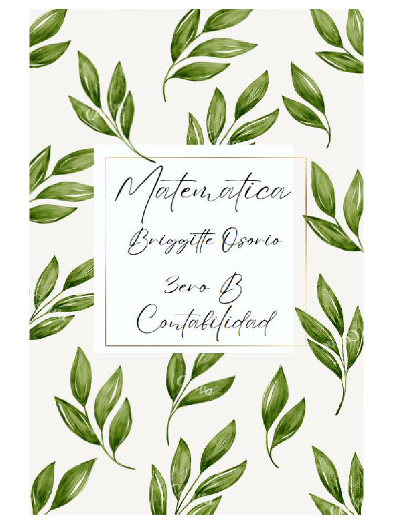 Deberes de Matematica | PDF