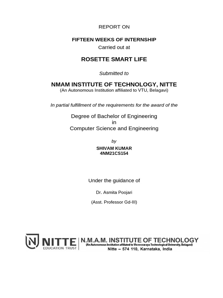 Internship Report Shivam | PDF | Web Development | Databases