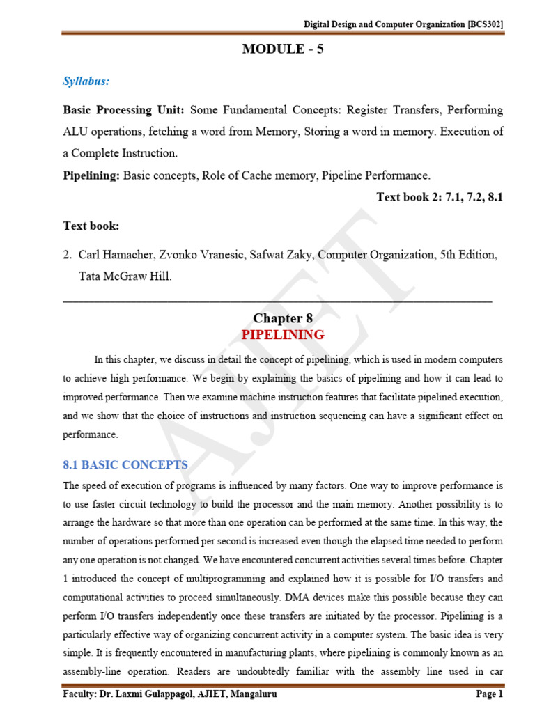 MODULE-5 DDCO_BCS302 DR LAXMI G | PDF | Cpu Cache | Integrated Circuit