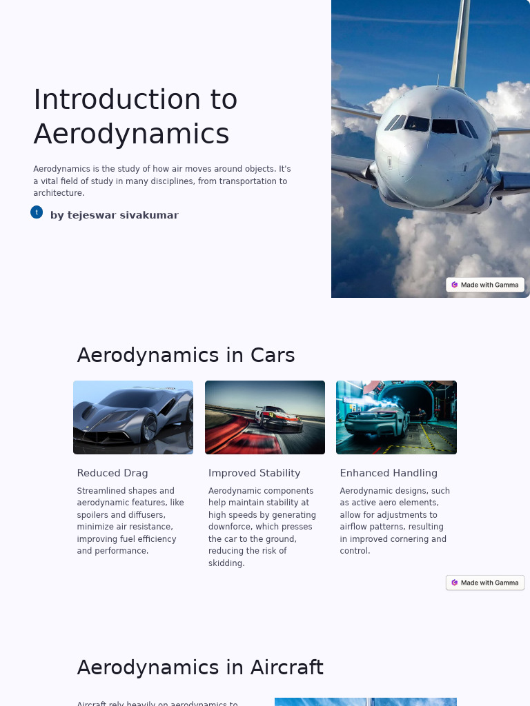 Introduction To Aerodynamics | PDF | Aerodynamics | Drag (Physics)