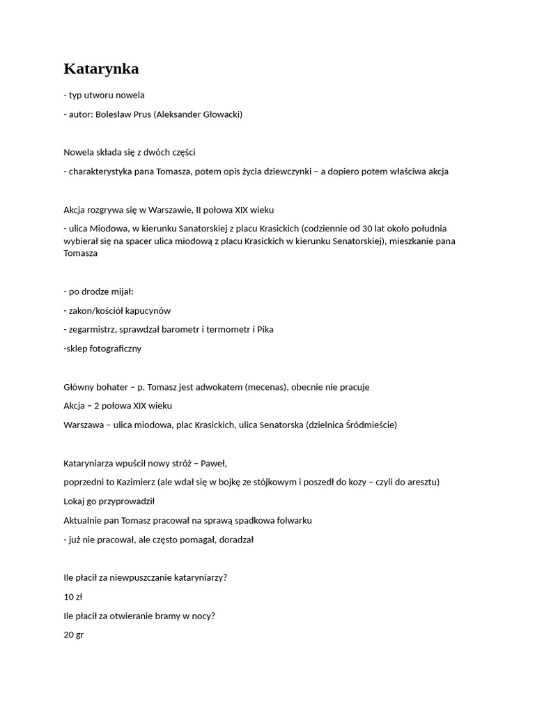 Katarynka | PDF