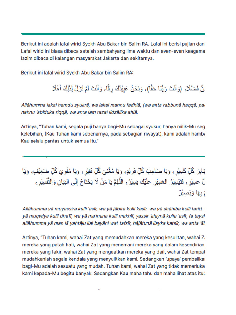 Kumpulan Doa | PDF